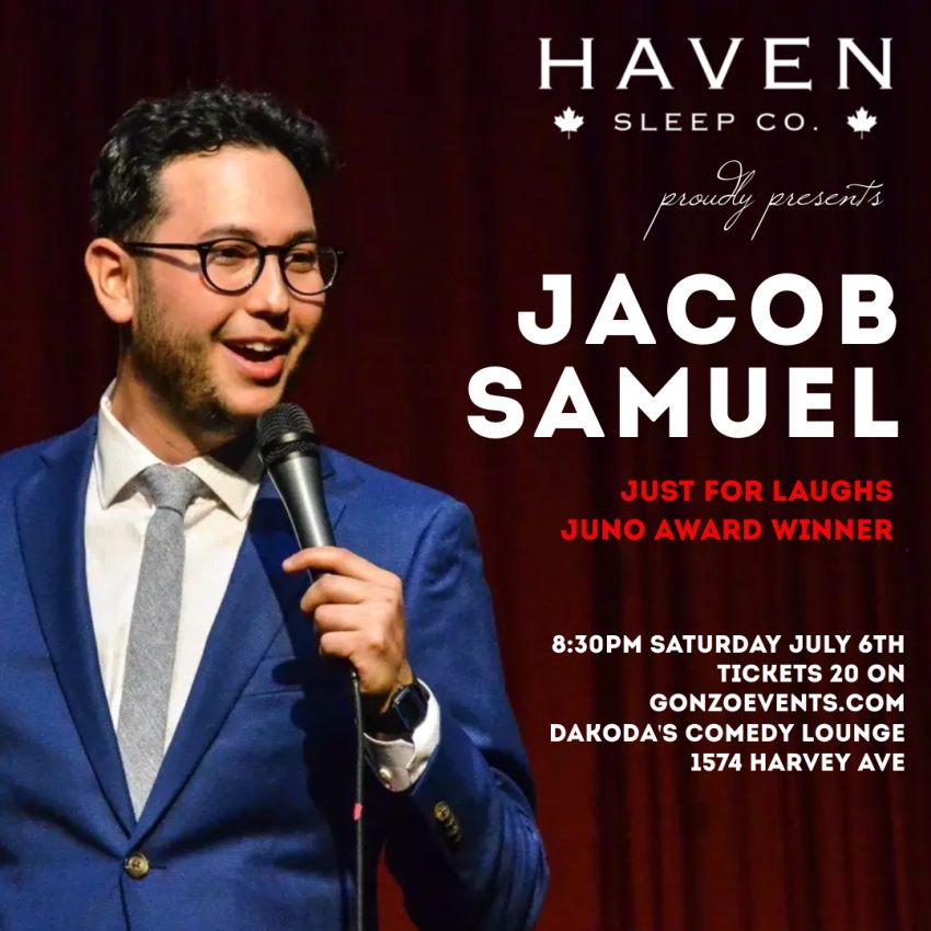 Jacob Samuel at Dakoda’s Comedy Lounge presented by Haven Sleep Co ...